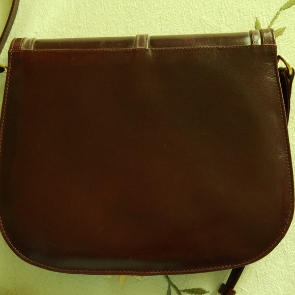 unknown | Bags | Italian Leather Maroon Purse With Shoulder Strap ...
